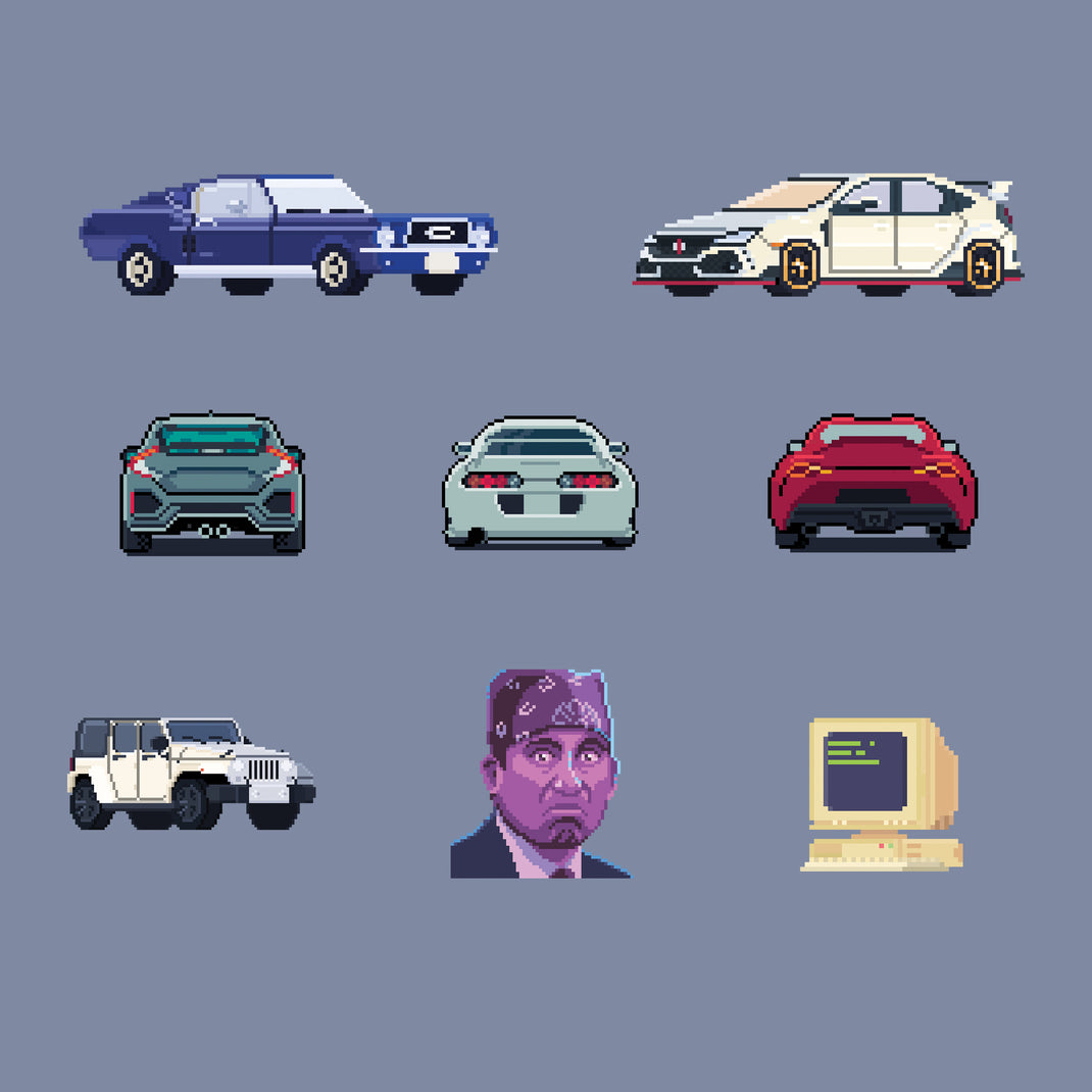 Pixel Art Apparel, Stickers, and Accessories – Pixel Bite